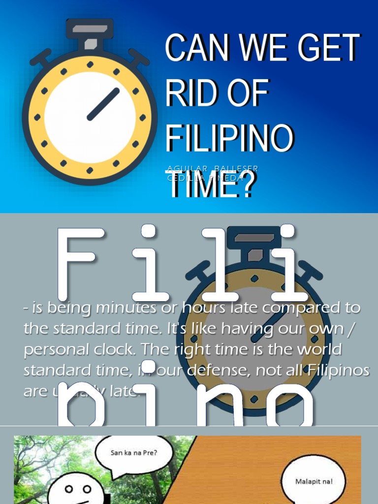 Can We Get Rid of Filipino Time? | PDF | Lifestyle