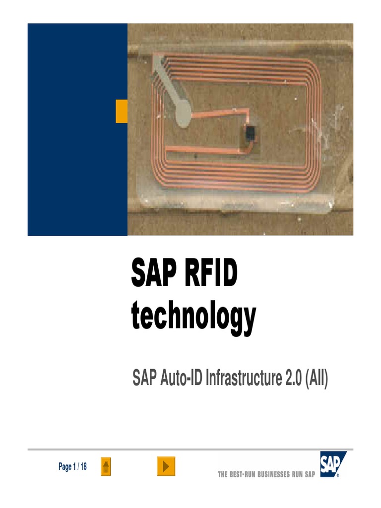 RFID | PDF | Radio Frequency Identification | Sap Se