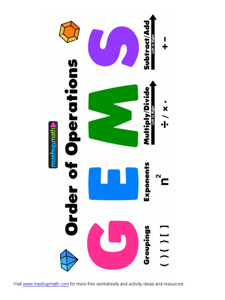 GEMS Reference Worksheet | PDF