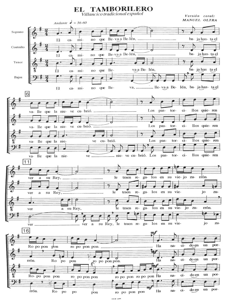 7-. El Tamborilero - Manuel Oltra | PDF