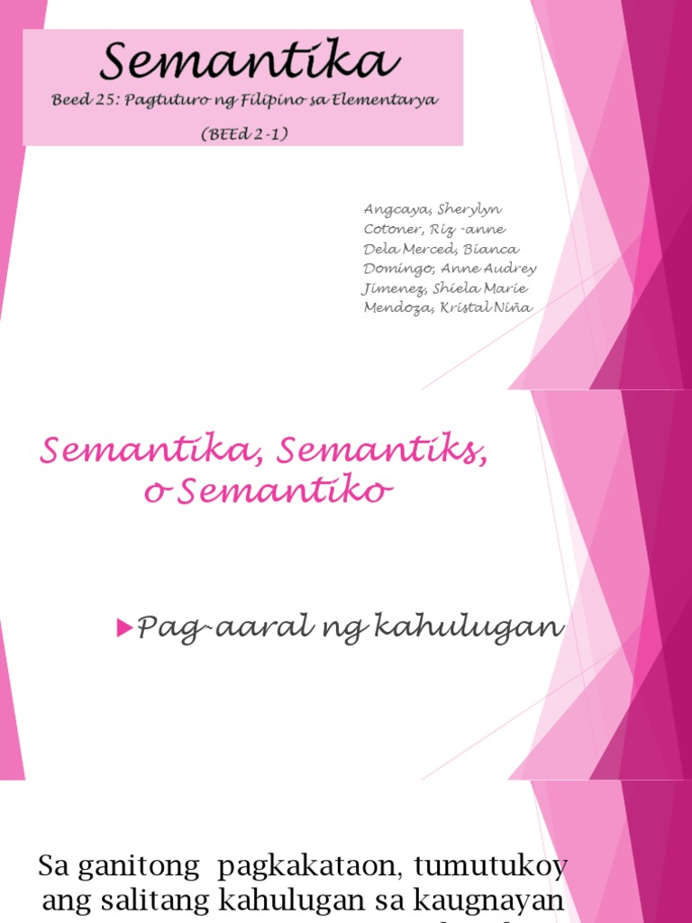Semantika | PDF
