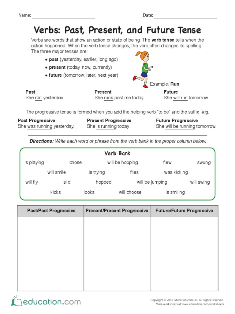 Verbs Past Present and Future Tense | PDF | Verb | Grammatical Tense