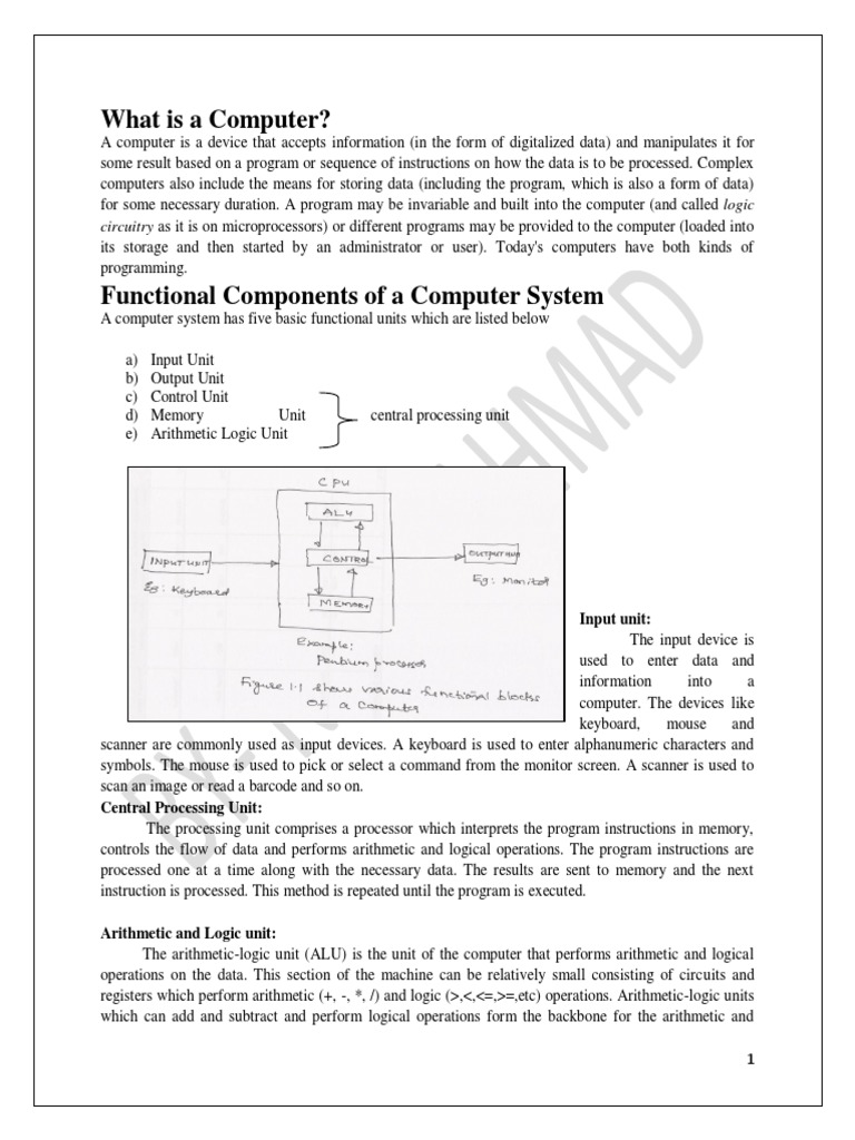 What Is A Computer? | PDF | Random Access Memory | Read Only Memory