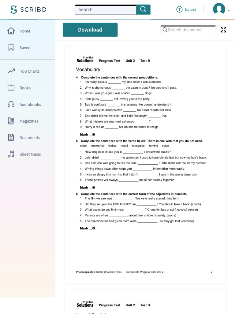 Inglés 4 eso | PDF | Linguistic Typology