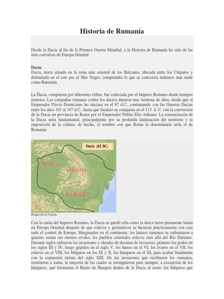 Historia de Rumanía | PDF | Rumania | imperio Otomano