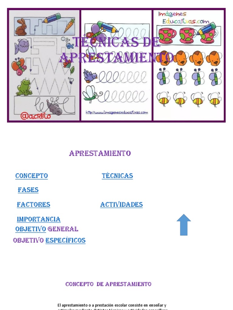 Técnicas de Aprestamiento Escolar Infantil | PDF | Educación primaria ...