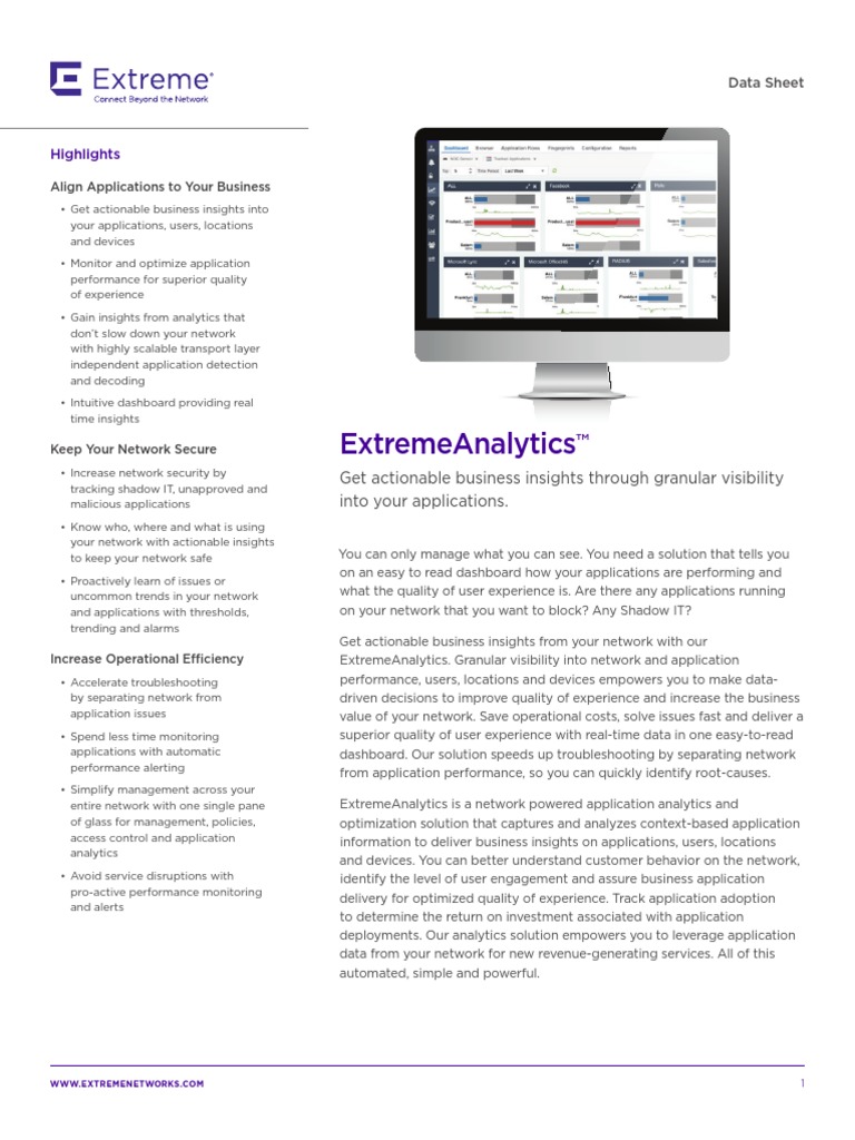 Extreme Network | PDF | Analytics | Computer Network