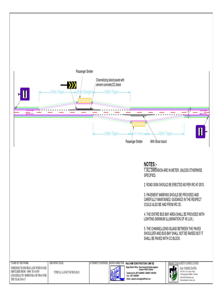 100m Taper 45 M Straight 100m Taper: Notes | PDF | Infrastructure ...