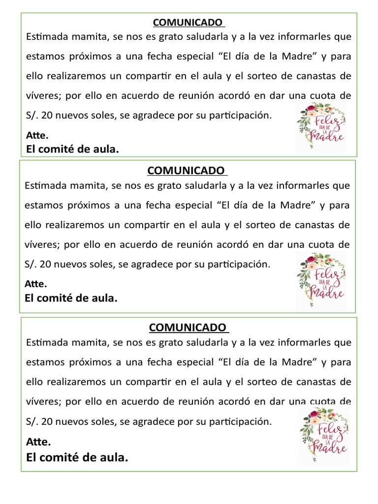 Dia De La Madre Pdf