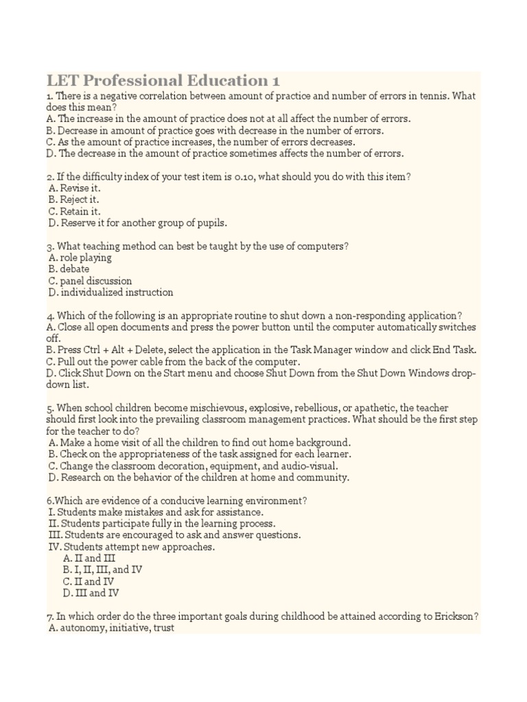 Letprofessionaleducation1 161213110449 PDF | PDF | Educational ...