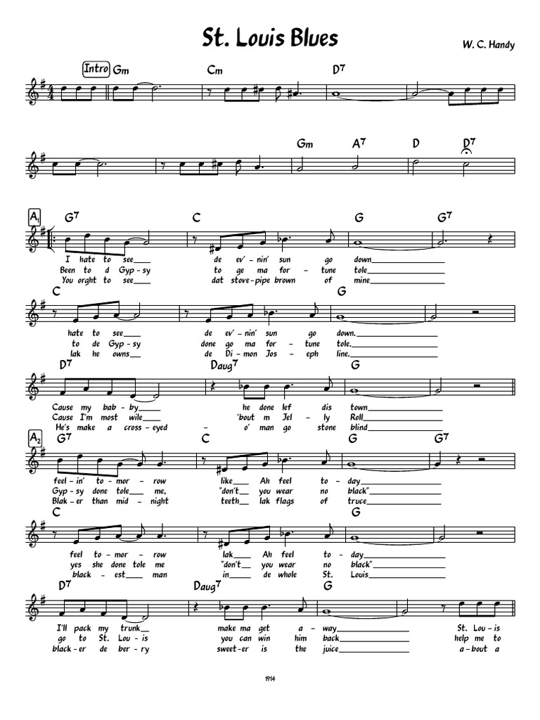 St Louis Blues Pdf Blues