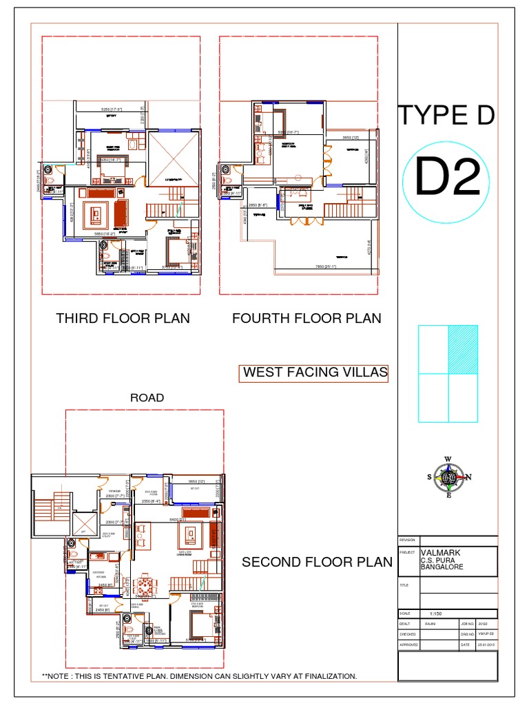 Type D: Third Floor Plan Fourth Floor Plan | PDF | Queensland | City Of ...