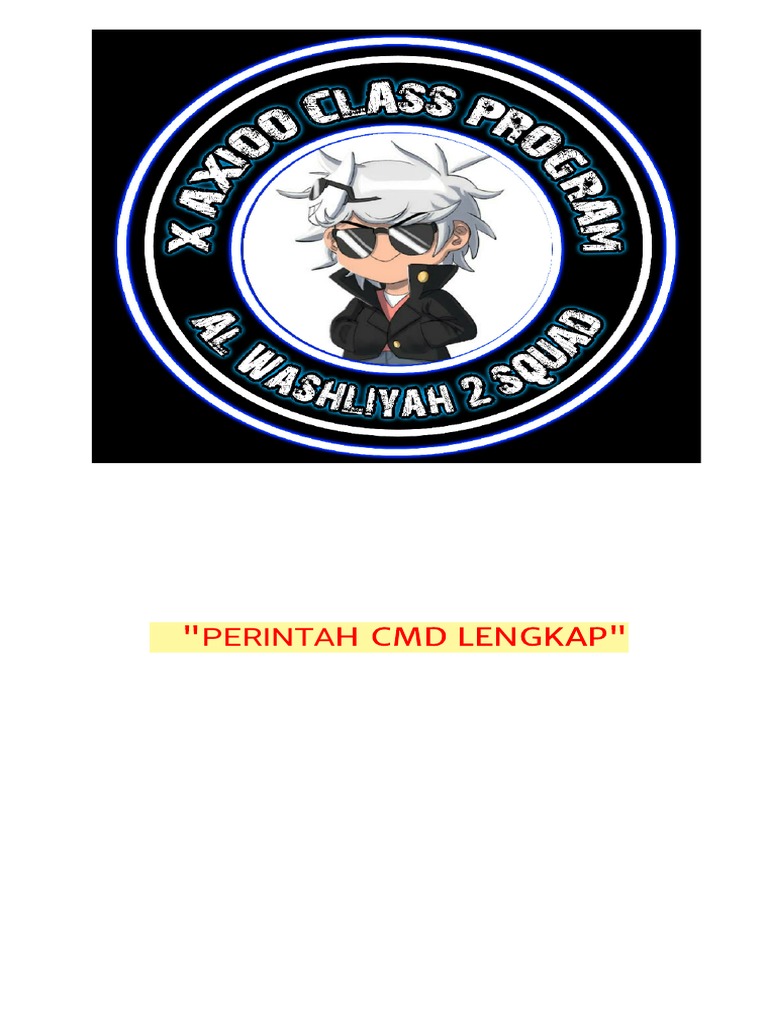 Perintah CMD Lengkap (X Axioo Class Program SMK AW) | PDF