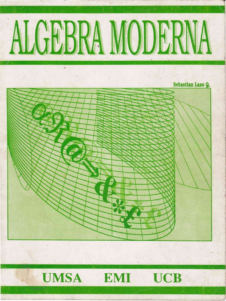 Libro Algebra Moderna-Lazo Sebastian | Proposición | Si y solo si
