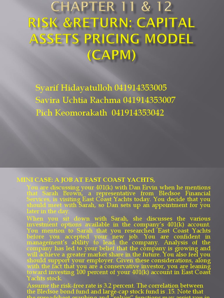Sharpe Ratio | PDF | Capital Asset Pricing Model | Portfolio (Finance)