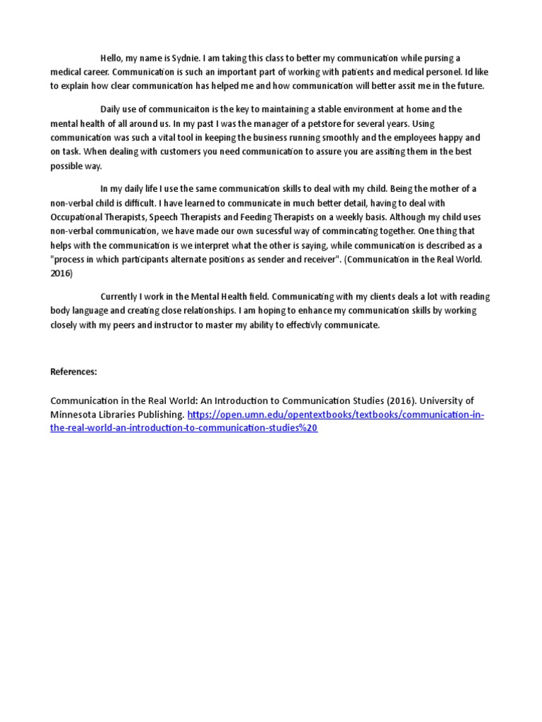 Communication in The Real World: An Introduction To Communication ...