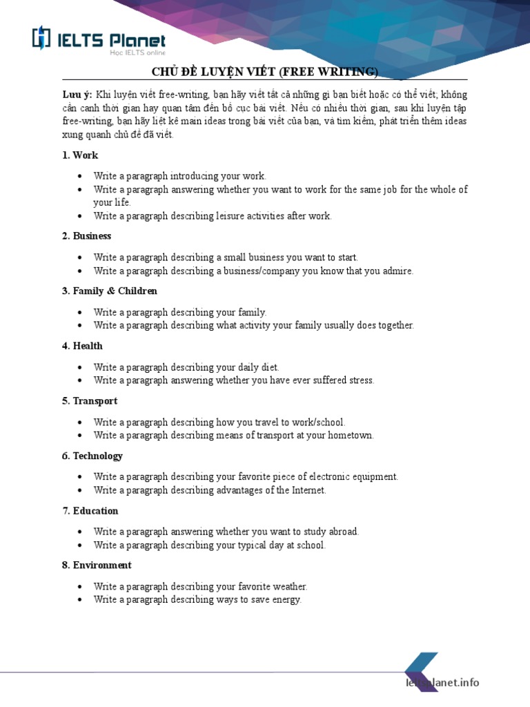 Free Writing Practice Guide | PDF