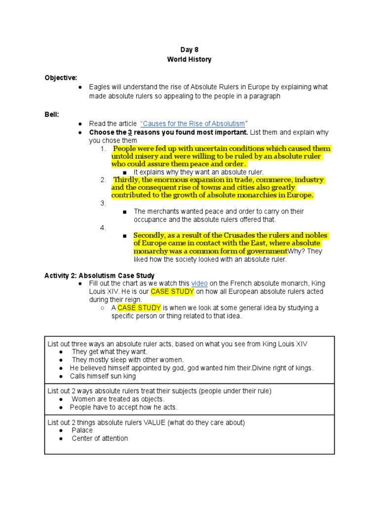 Brandon Ortiz-Fernandez - Day 8 - Absolute Rulers | PDF | Absolute ...