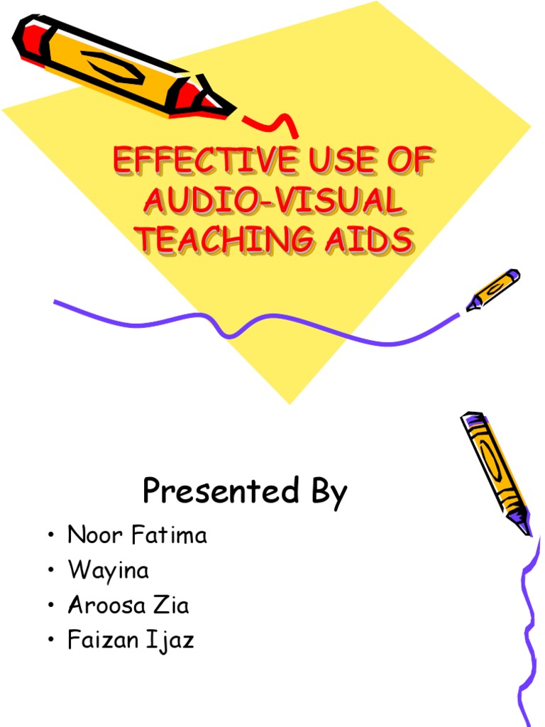Effective Use of Audio-Visual Aids | PDF | Learning | Cognition