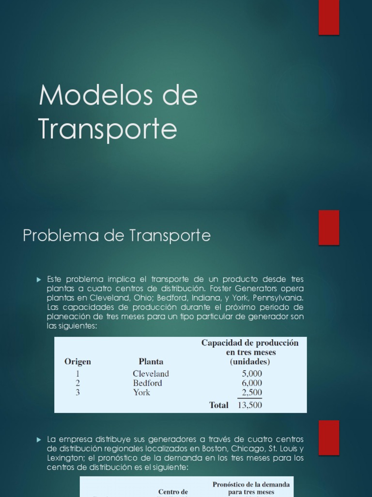 Modelos de Transporte Logistica PDF | PDF | Almacén | Transporte