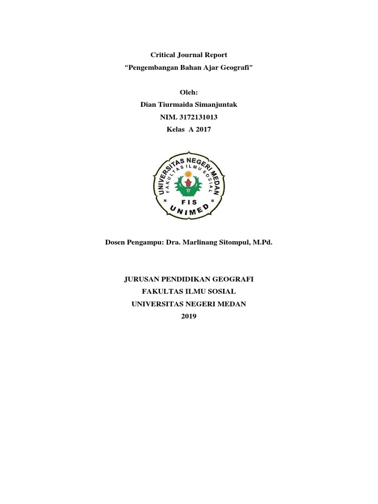 Contoh Critical Jurnal Review | PDF