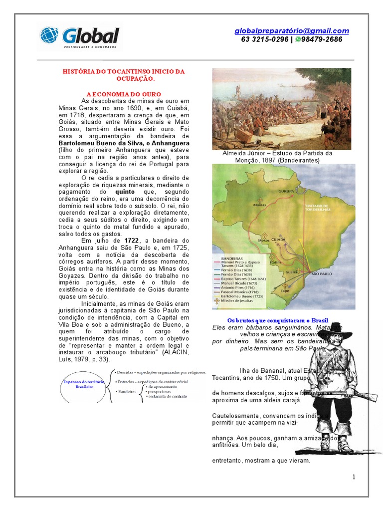 Historia Do Tocantins | PDF | Escravidão | Economia