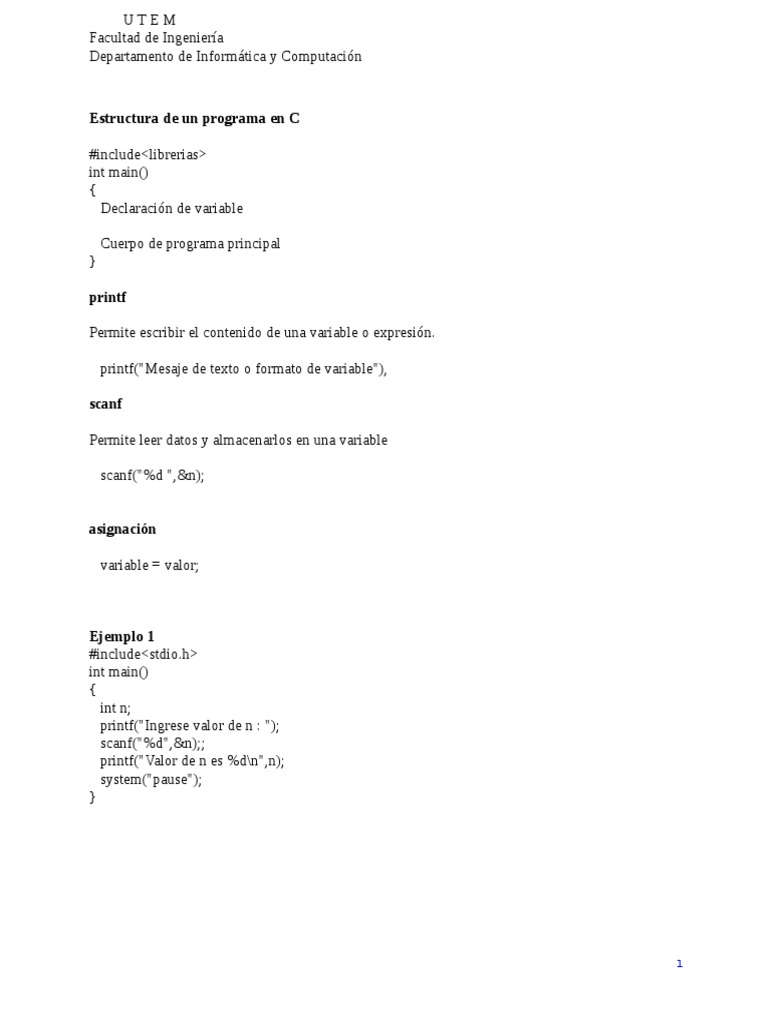 Ejemplo de Programación | PDF | Programa de computadora | Programación