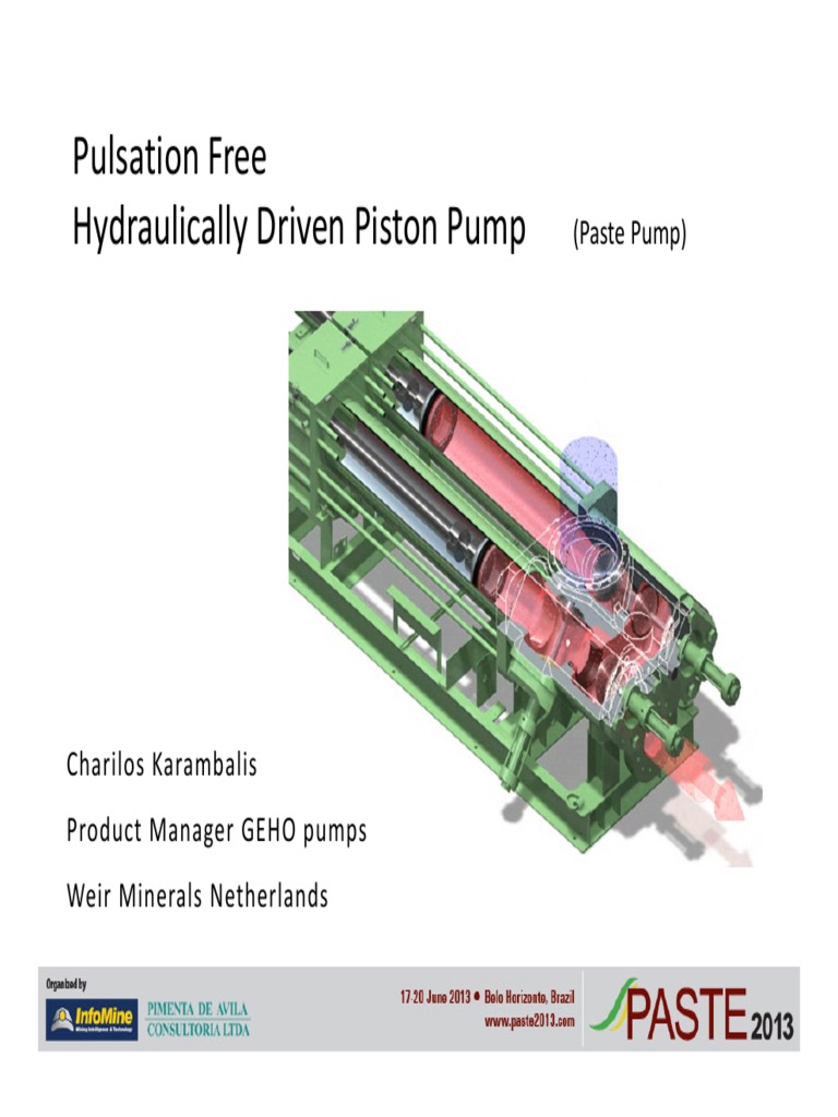 Pulsation-Free Hydraulic Piston Pump | PDF | Pump | Cylinder (Engine)