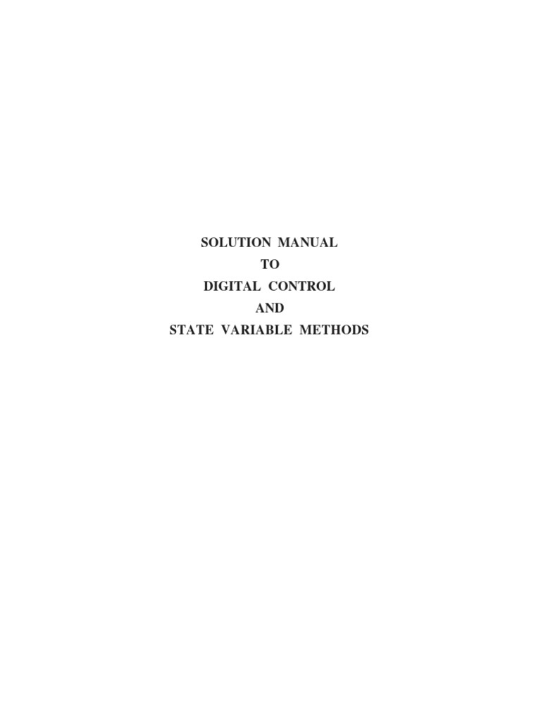 (PDF) Solution Manual Digital Control and State Variable Methods | PDF | Applied Mathematics ...