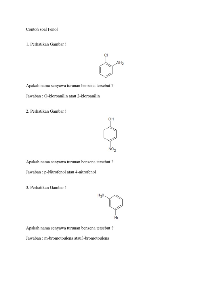 Contoh Soal Fenol | PDF