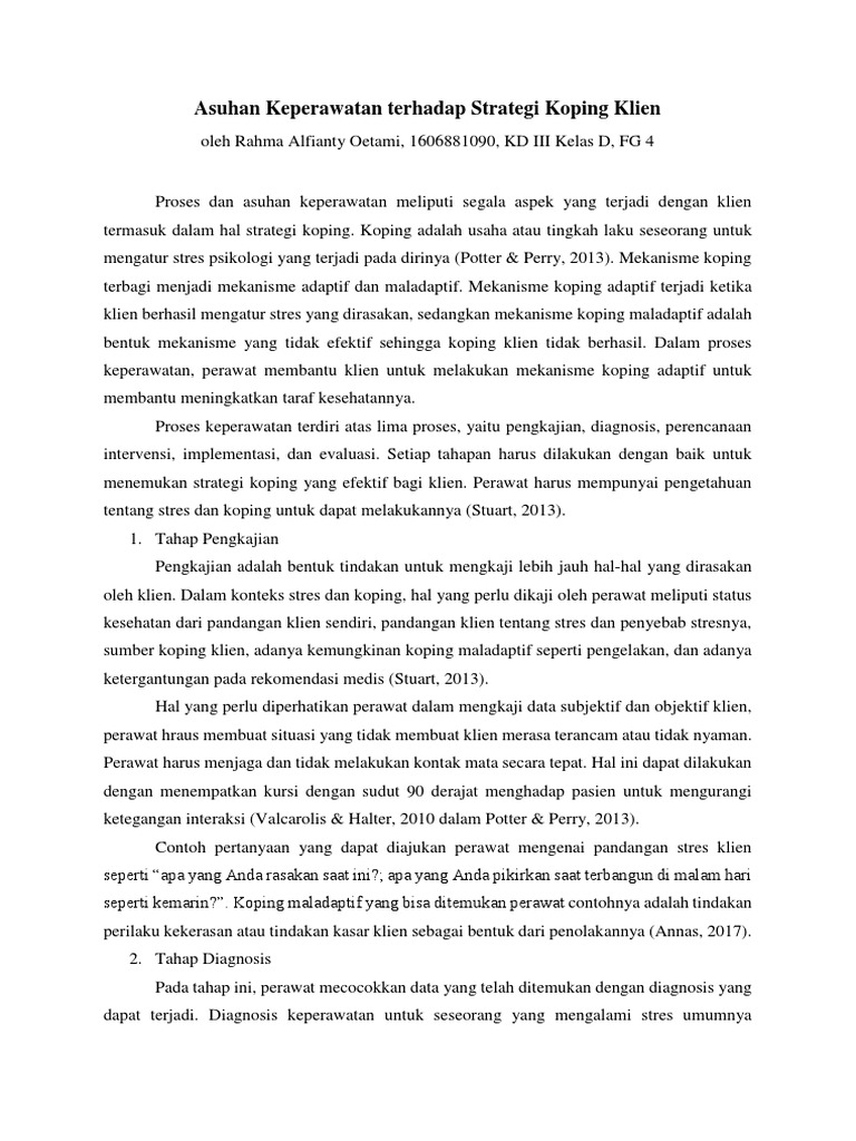 Alfi - Askep Strategi Koping | PDF