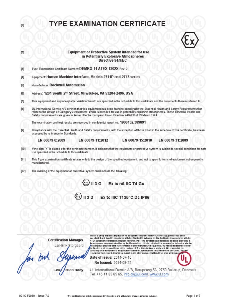Equipment Certification Overview | PDF