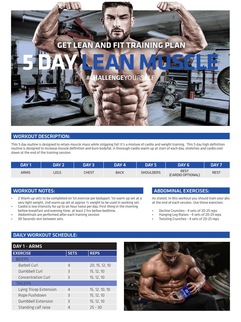 USN GET LEAN AND FIT Training Plan PDF | Download Free PDF | Aerobic ...