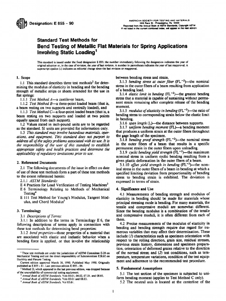 ASTM E855 3and4point | PDF