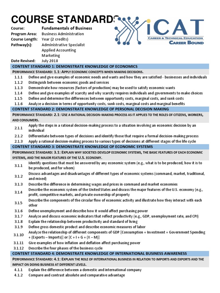 Fundamentals of Business | PDF | Supply And Demand | Economic System