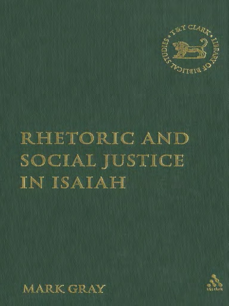 Rhetoric and Social Justice in Isaiah | PDF | Rhetoric | Deconstruction