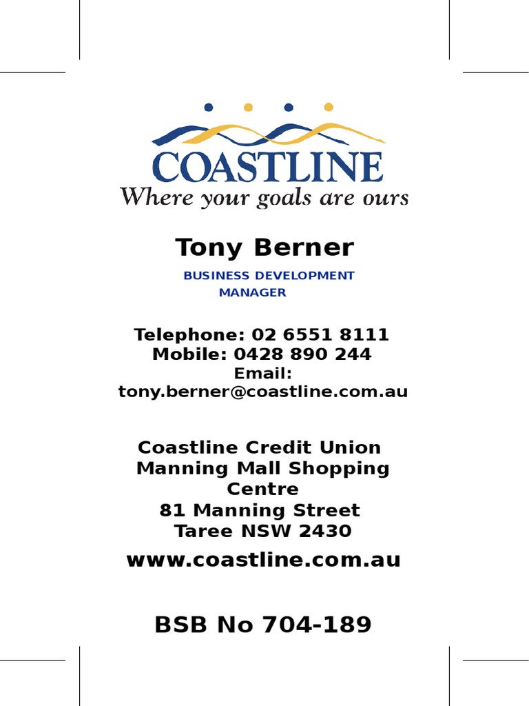 Tony Berner - Business Development Manager | PDF