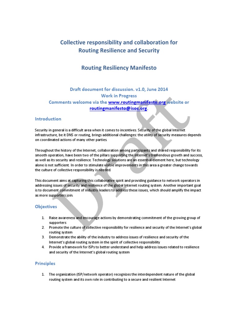 Manifiesto BGP | PDF | Routing | Computer Network