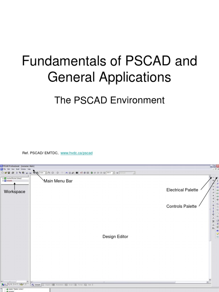 Fundamentals of PSCAD and General Applications | PDF | Menu (Computing ...