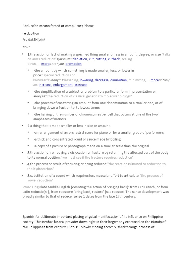 Understanding Reduccíon in Philippine History | PDF | Philippines ...