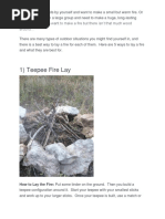 Scout Fire Building Techniques Guide | PDF | Fires | Combustion