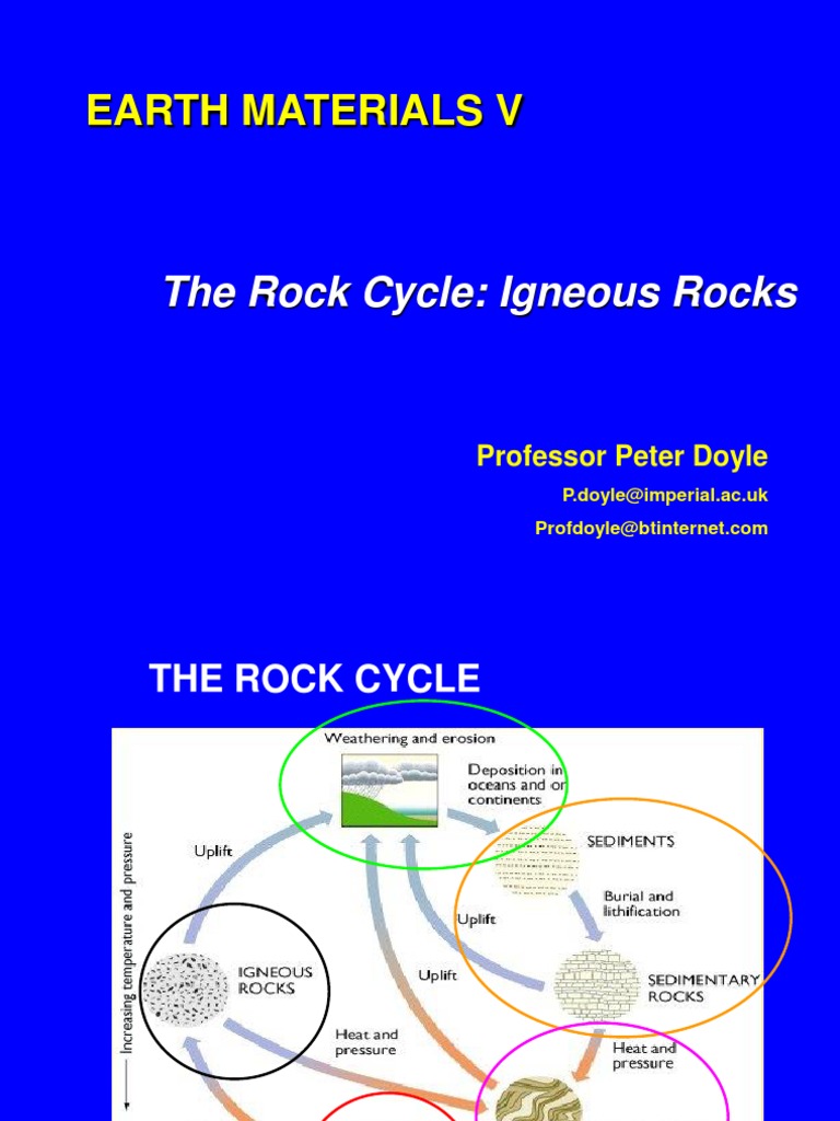 Earth Materials V: The Rock Cycle: Igneous Rocks | PDF | Igneous Rock ...