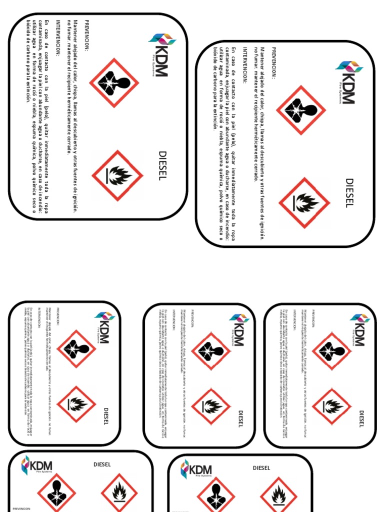 Seguridad en el Manejo de Diesel y Thinner | PDF | Toxicología ...