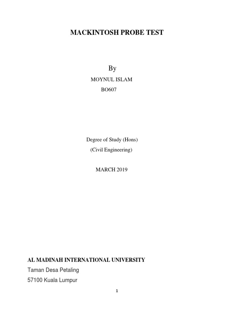 Mackintosh Probe Test | PDF | Geotechnical Engineering | Soil