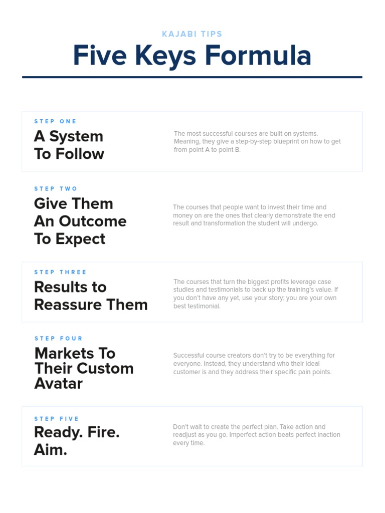 5 Keys Worksheet PDF | PDF