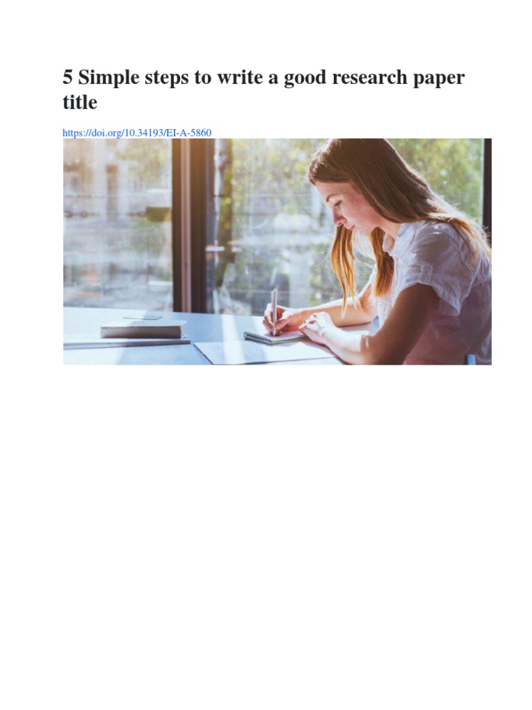 5 Steps How To Make Research Paper | PDF