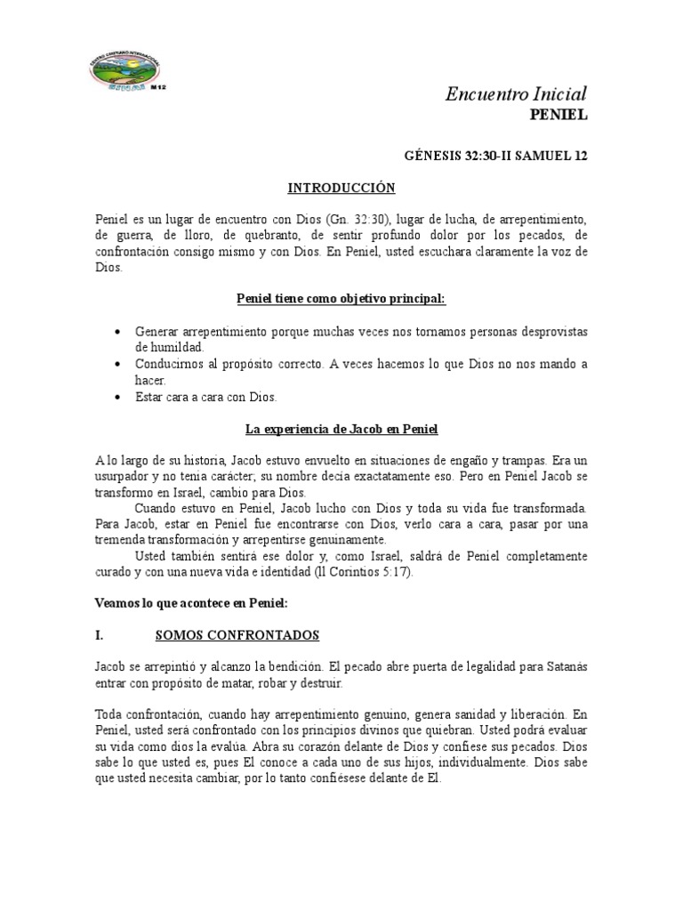 Peniel | PDF | Jacob | Pecado