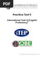 iTEP PREPARATION | PDF | Multiple Choice | English Language
