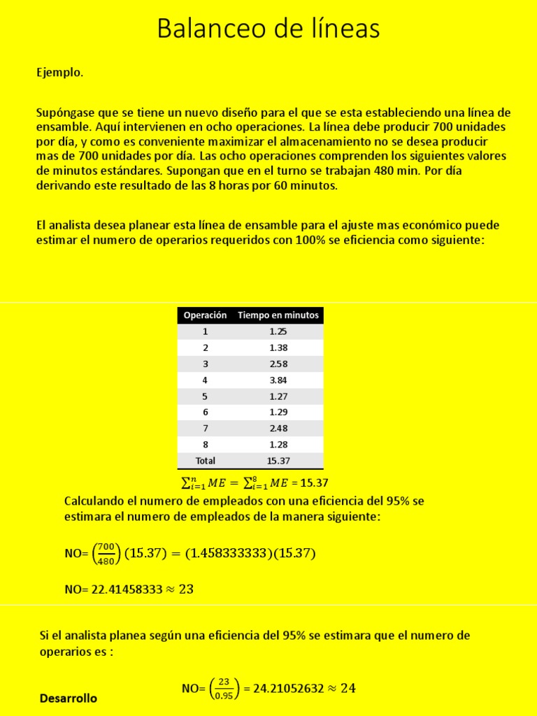 Balanceo de Líneas | PDF | Business