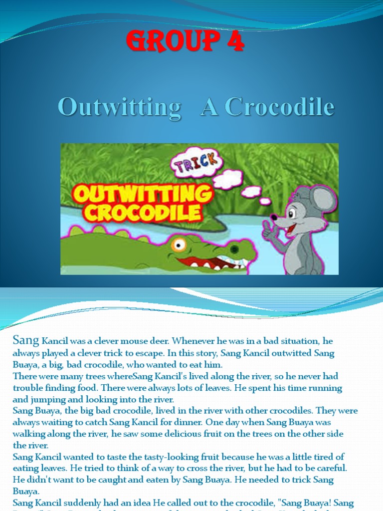 Outwitting A Crocodile | PDF